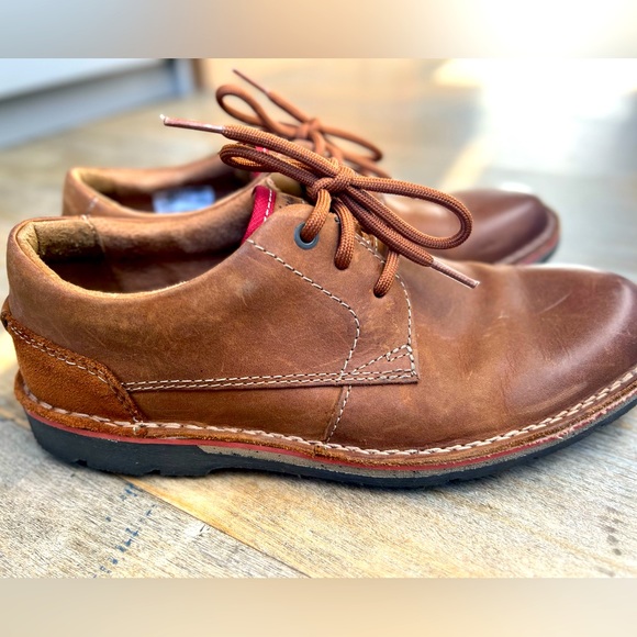 Clarks | Shoes | Clarks Edgewick Plain 261983 Mens Tan Brown Leather ...